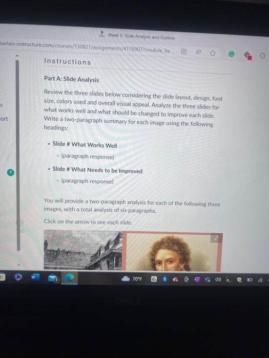 Part A: Slide Analysis Review the three slides below | Chegg.com
