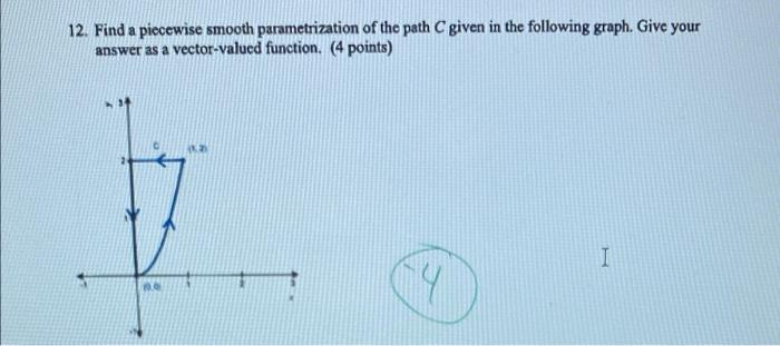 Solved 12. Find a piecewise smooth parametrization of the | Chegg.com