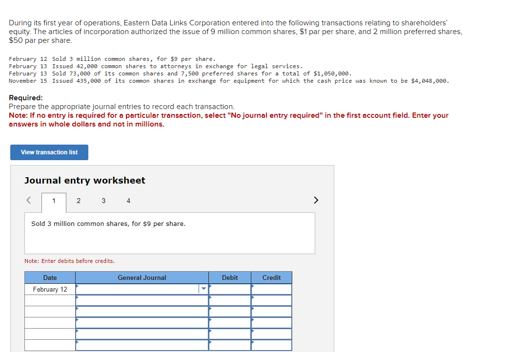 Solved During its first year of operations, Eastern Data | Chegg.com