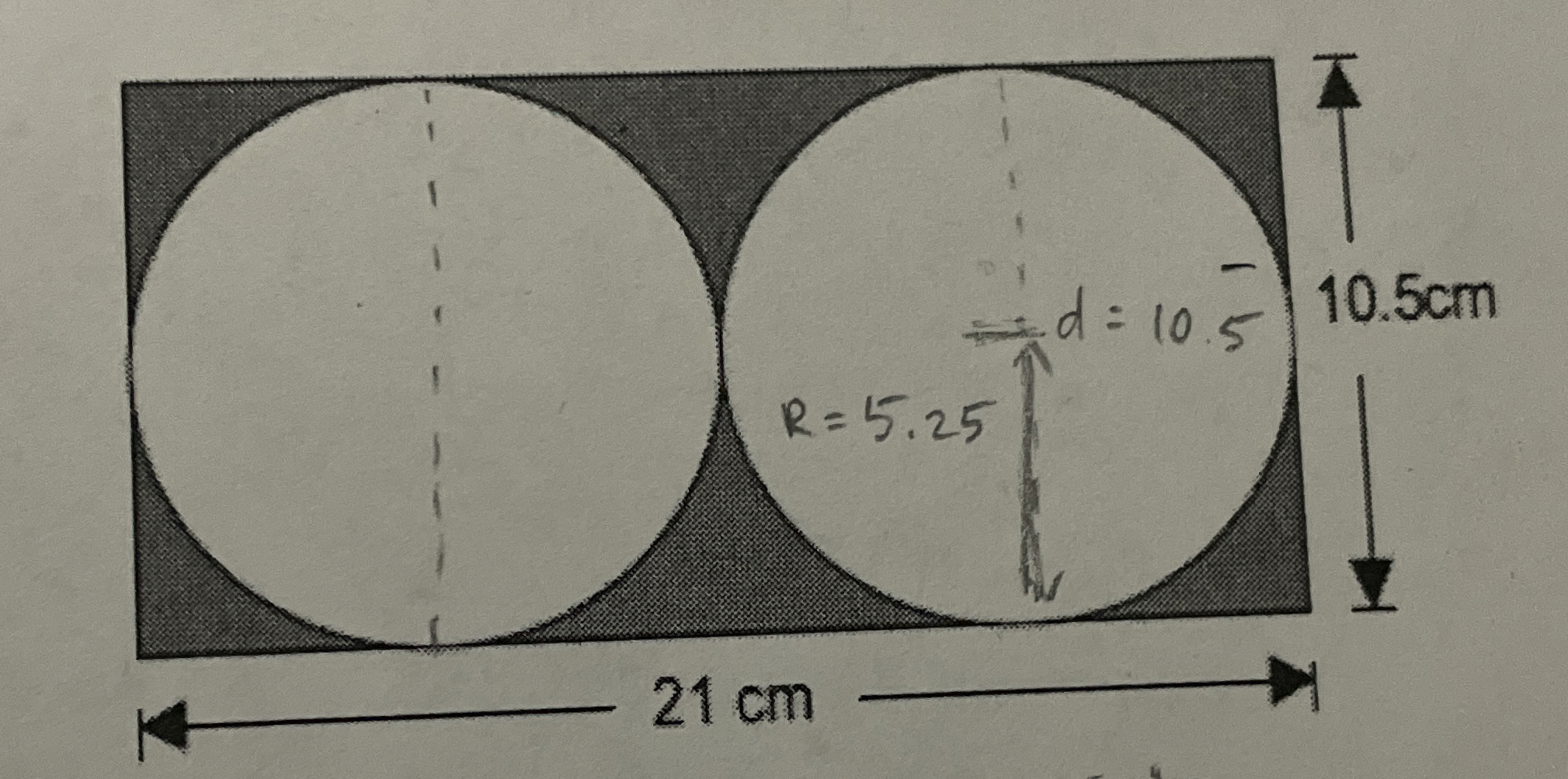 Calculate the inner and outer edges of the perimeter. | Chegg.com