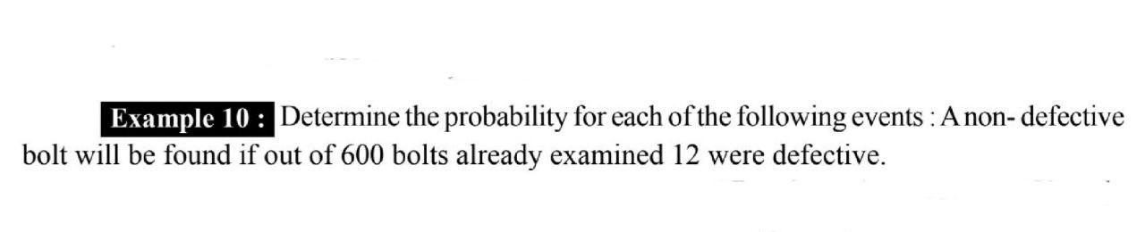 Solved Example 10 : Determine the probability for each of | Chegg.com