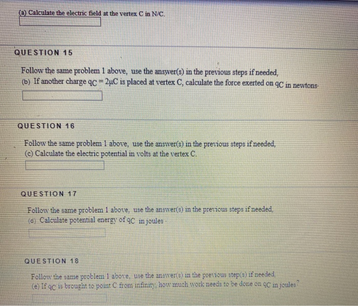 Solved Problem #1: Charges QA = 1C, and 48 -1pC are located | Chegg.com