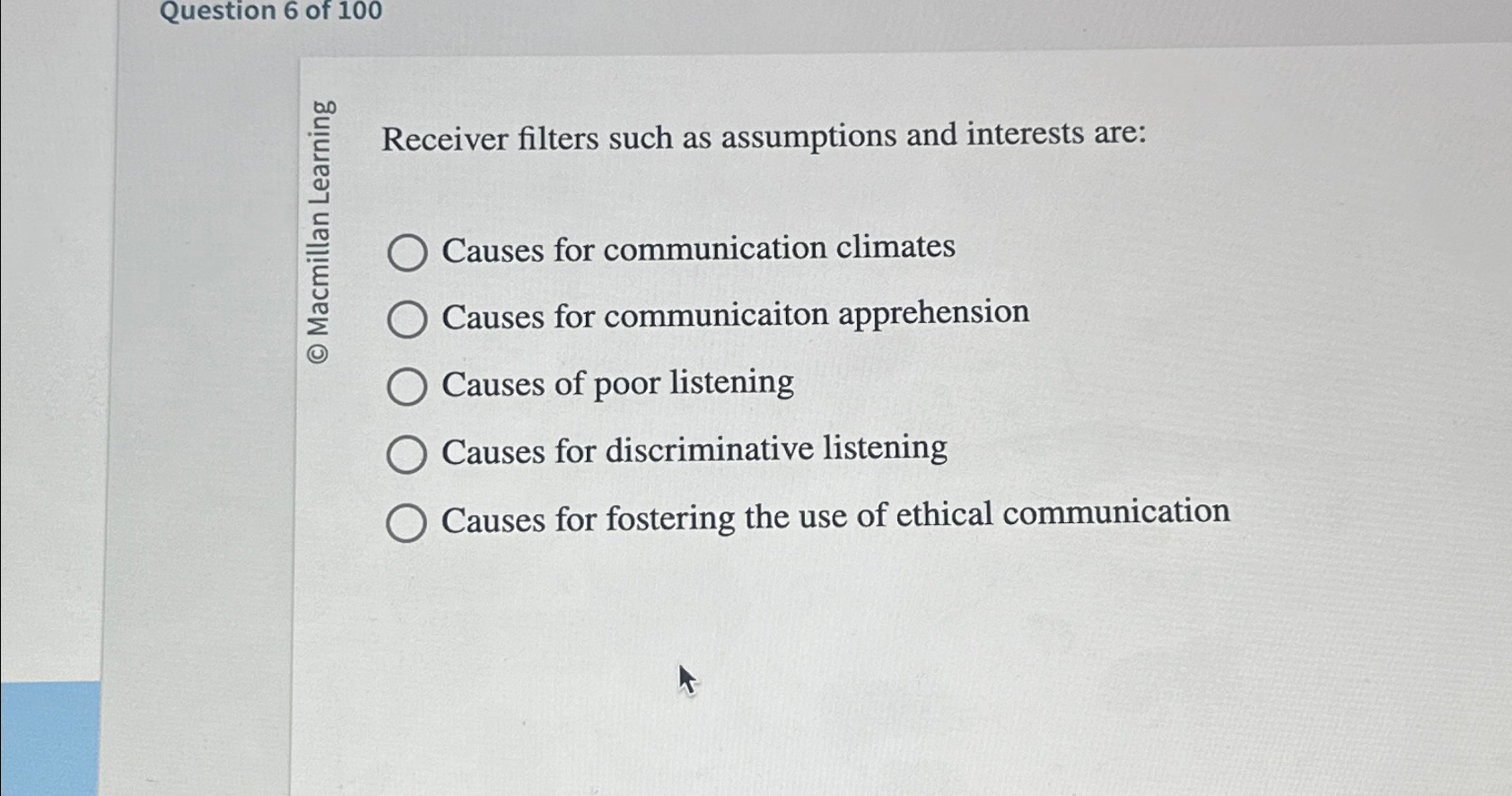 Solved Question 6 ﻿of 100 ﻿Receiver filters such as | Chegg.com
