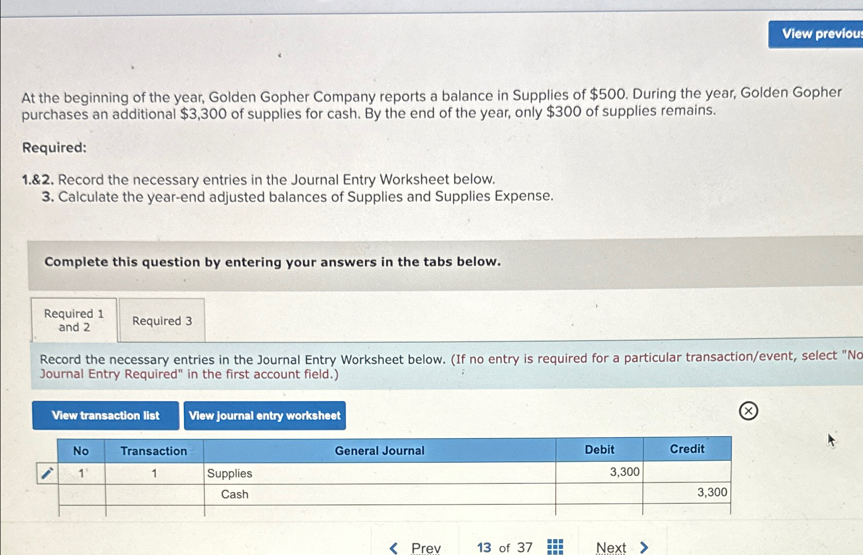 Solved At the beginning of the year, Golden Gopher Company | Chegg.com