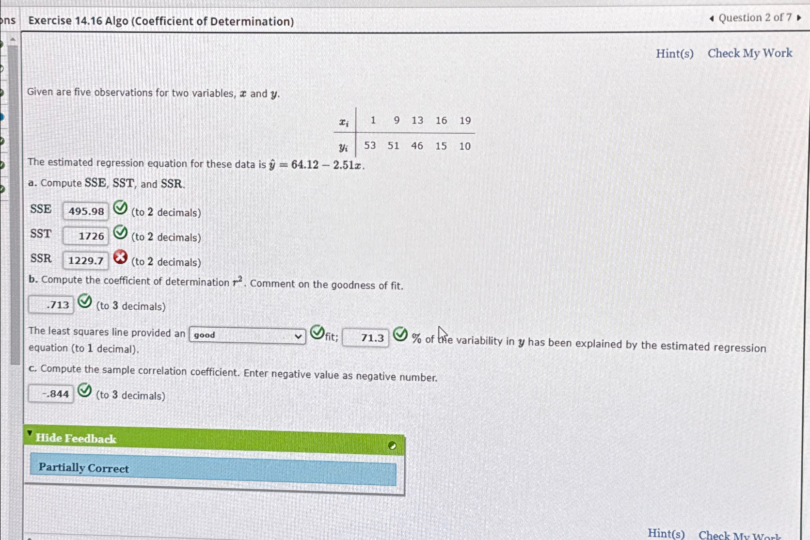 Solved Exercise 14.16 ﻿Algo (Coefficient of | Chegg.com