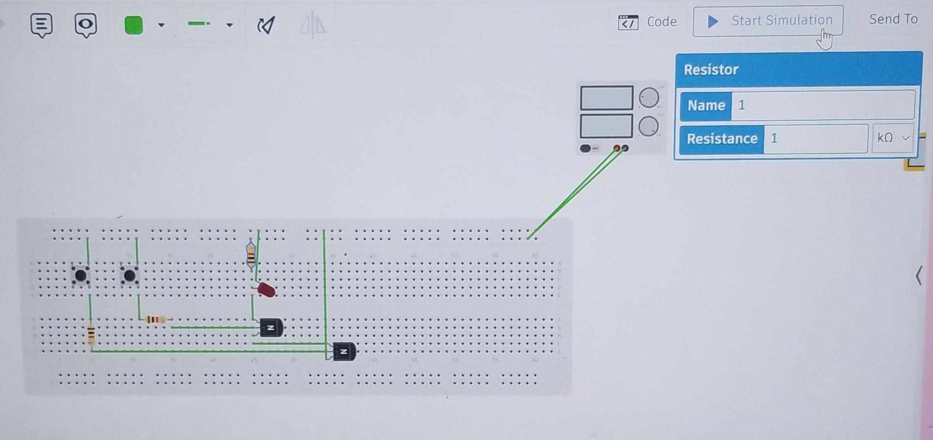 Solved I recreated this schematic on a breadboard on | Chegg.com