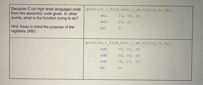 Solved \begin{tabular}{|l|c|} \hline Decipher C (or high | Chegg.com