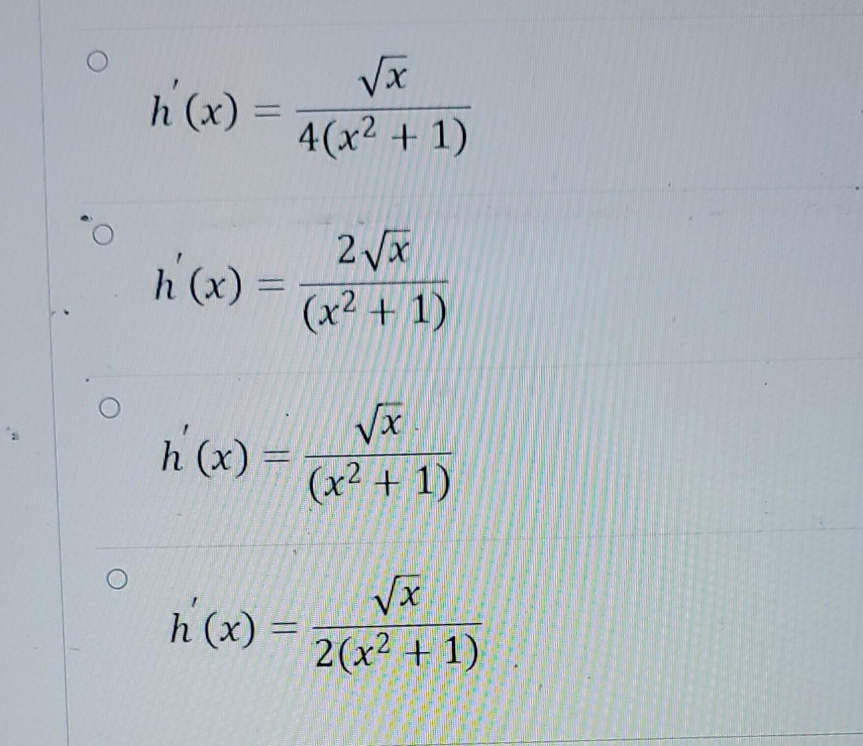 Solved Use FTC part 1 to find the derivative of the | Chegg.com