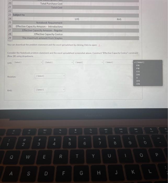 Notebook Problem - Please fill in the dropdowns | Chegg.com