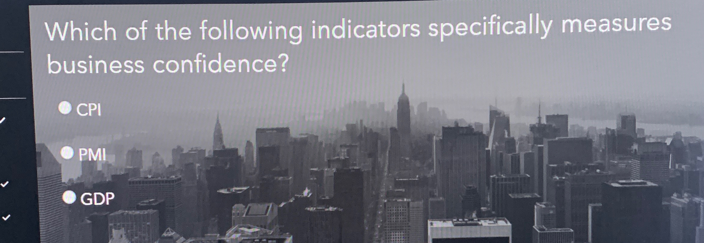 Solved Which of the following indicators specifically | Chegg.com