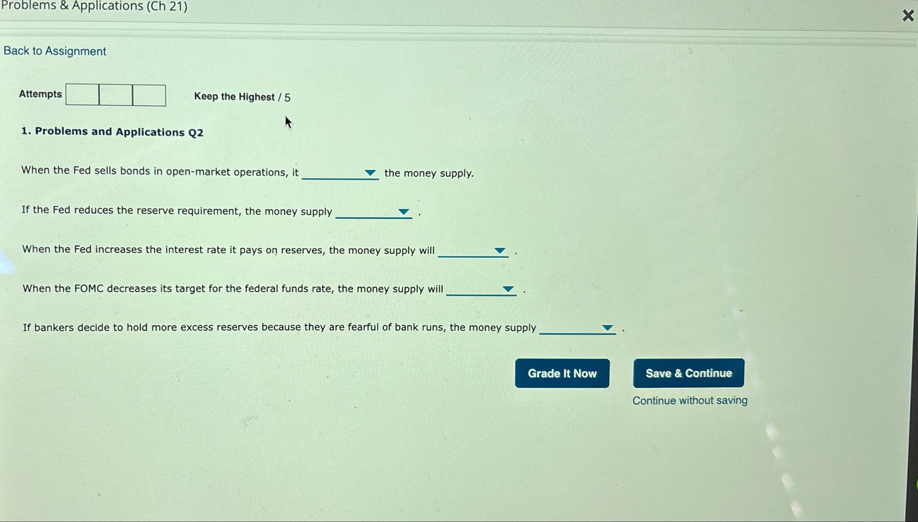 Solved Problems & Applications (Ch 21)Back to | Chegg.com