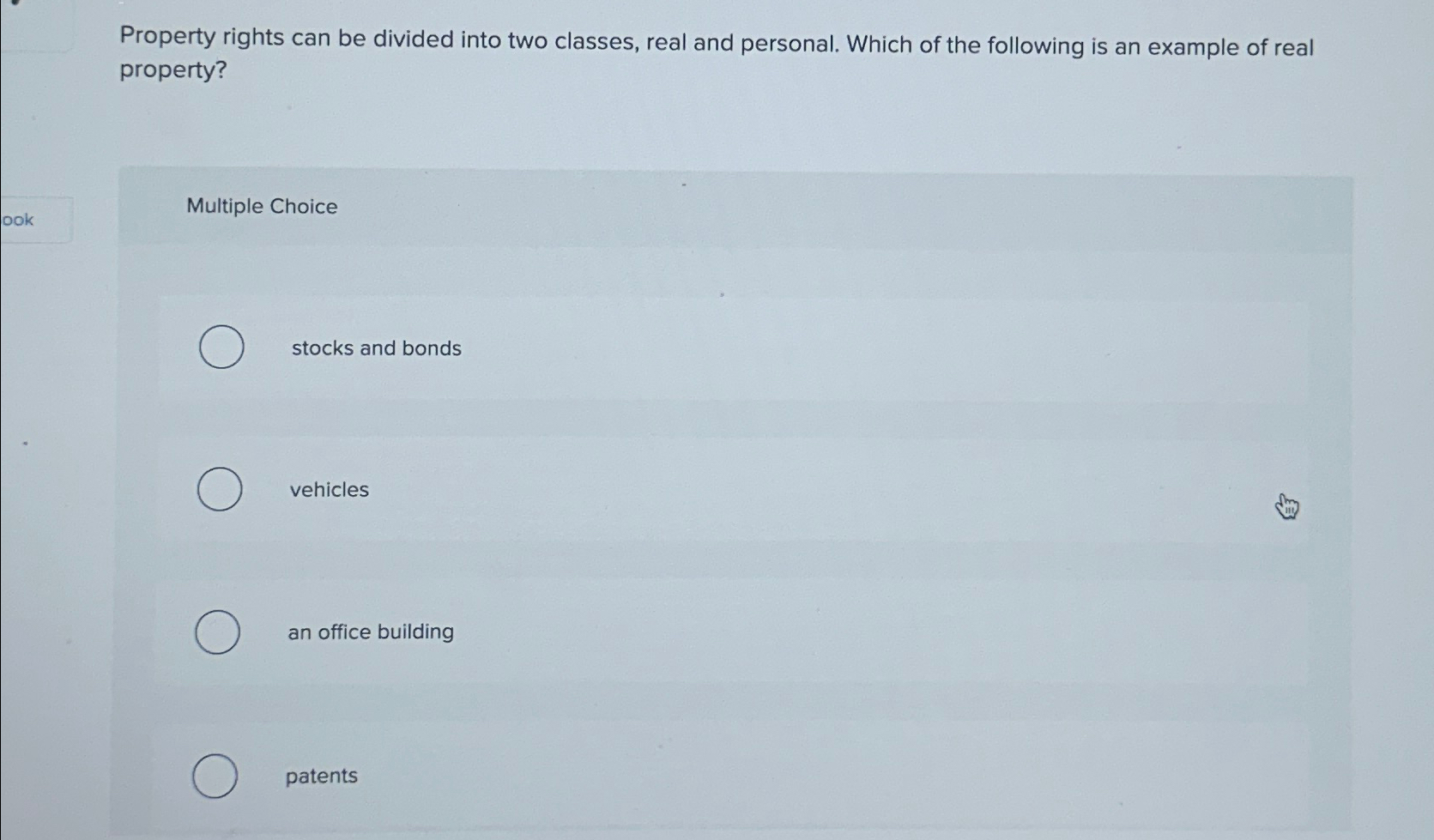 Solved Property rights can be divided into two classes, real | Chegg.com