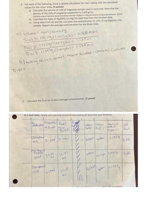 Solved please answer Question 2 part B using the data from | Chegg.com