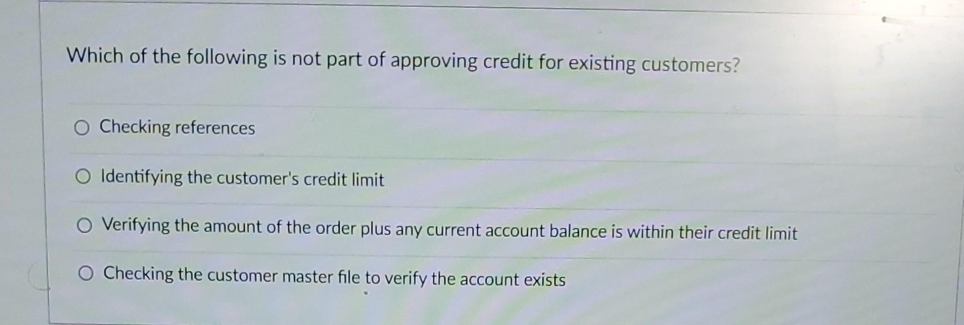 Solved Which of the following is not part of approving | Chegg.com