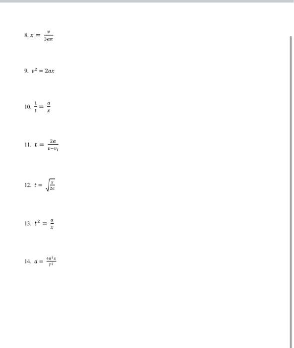 Solved PHYSICS - MATH REVIEW Worksheet - Dimensional | Chegg.com