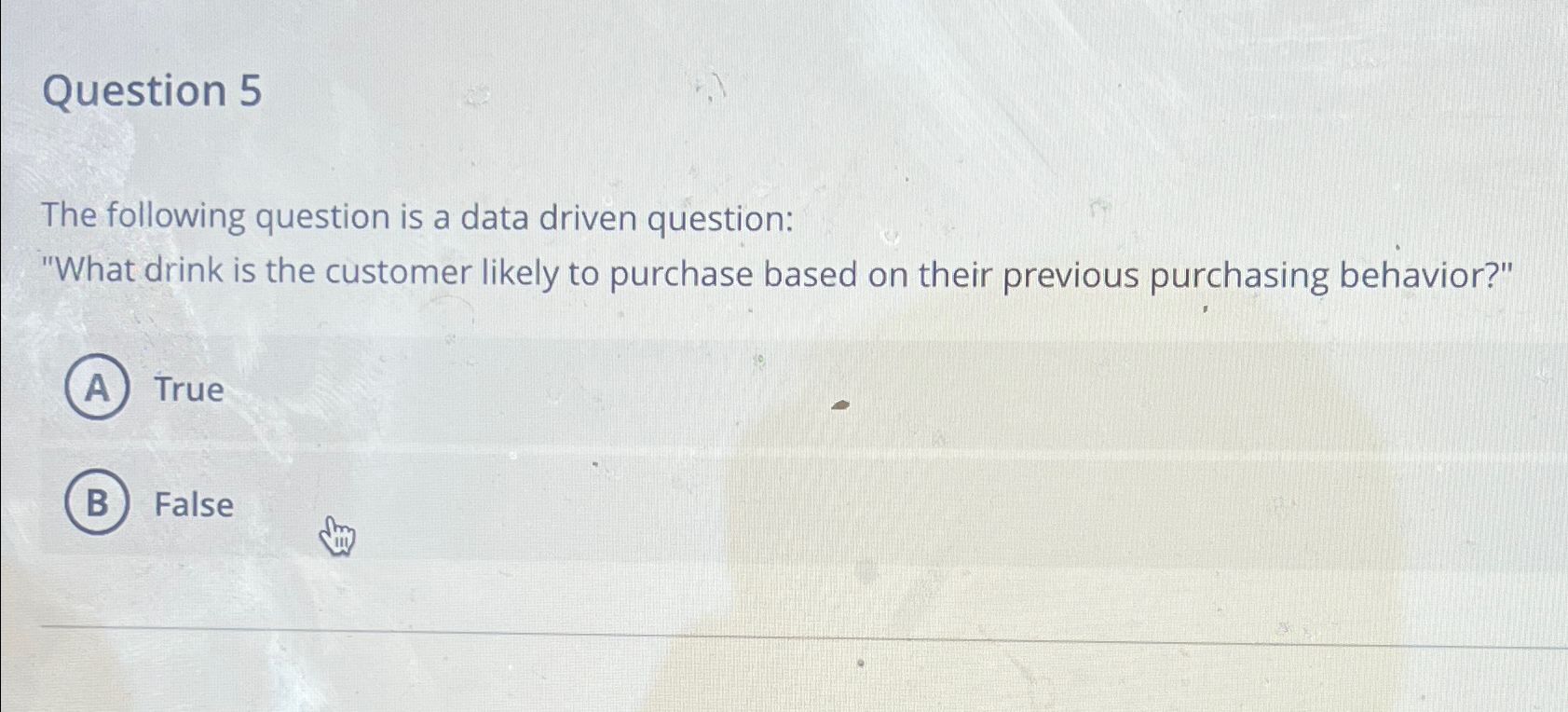 Solved Question 5The following question is a data driven | Chegg.com