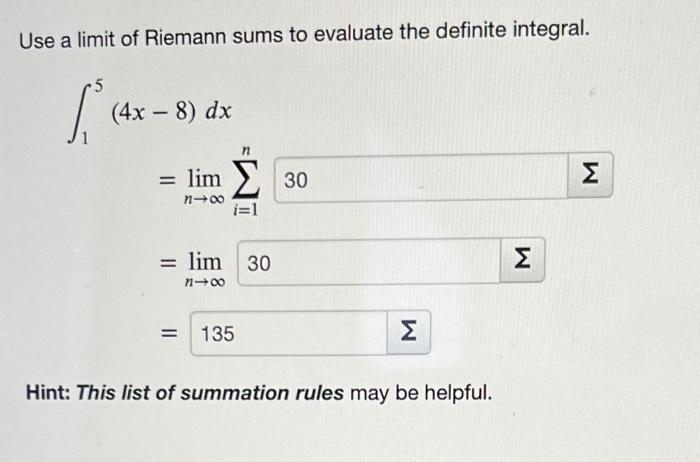 Solved Use a limit of Riemann sums to evaluate the definite | Chegg.com
