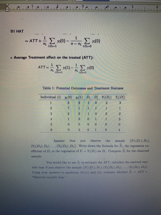 please help finding the beta 1 hat and ommitted | Chegg.com