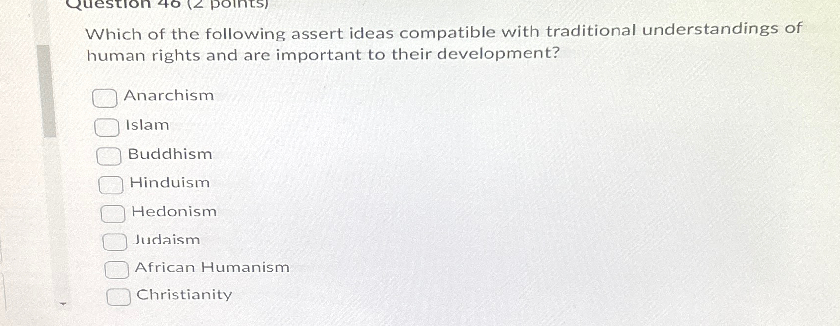 Solved Which of the following assert ideas compatible with | Chegg.com