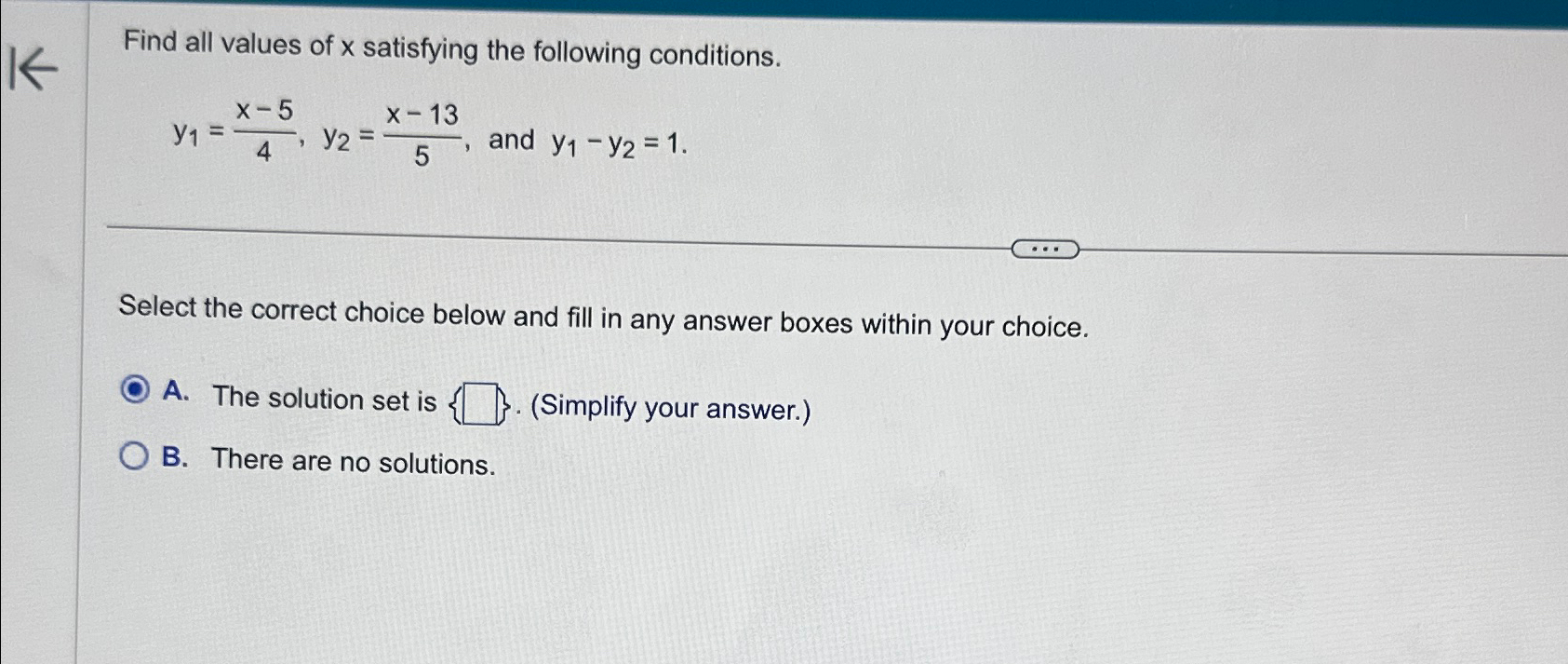 Solved Find all values of x ﻿satisfying the following | Chegg.com