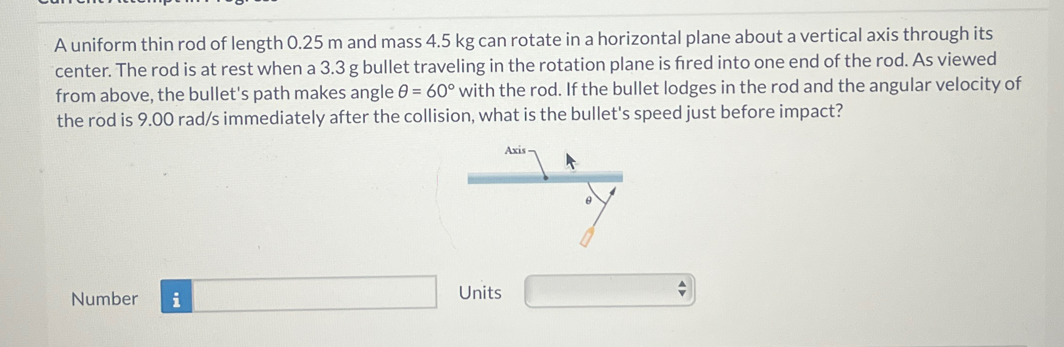 Solved A uniform thin rod of length 0.25m ﻿and mass 4.5kg | Chegg.com