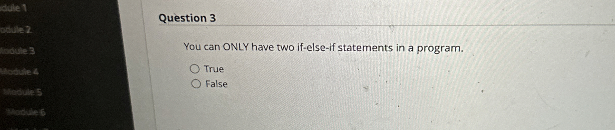 Solved Question 3You can ONLY have two if-else-if statements | Chegg.com