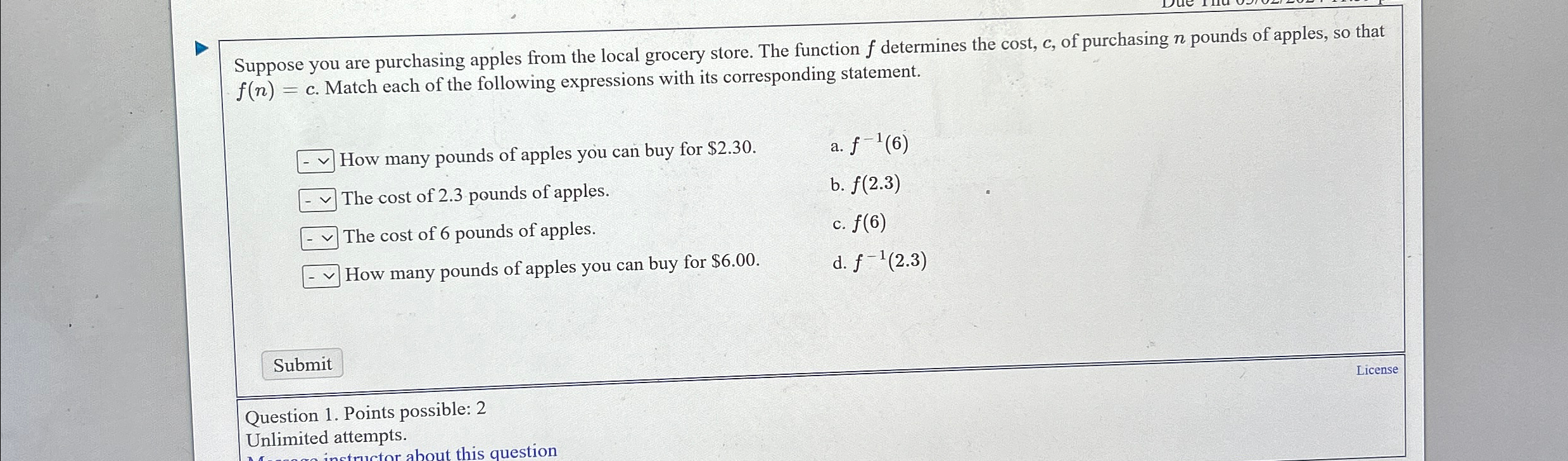 Solved Suppose you are purchasing apples from the local | Chegg.com