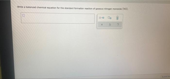 Solved Write a balanced chemical equation for the standard | Chegg.com