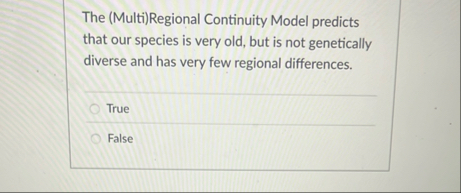 Solved The (Multi)Regional Continuity Model predicts that | Chegg.com