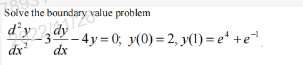 Solved Solve the boundary value problem | Chegg.com