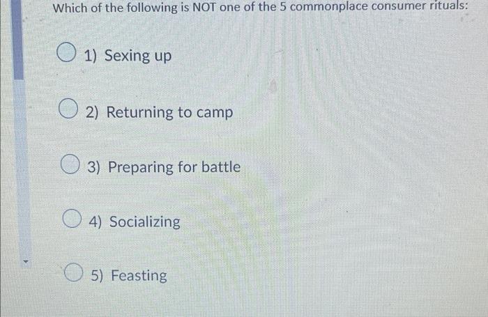 Solved Which of the following is NOT one of the 5 | Chegg.com