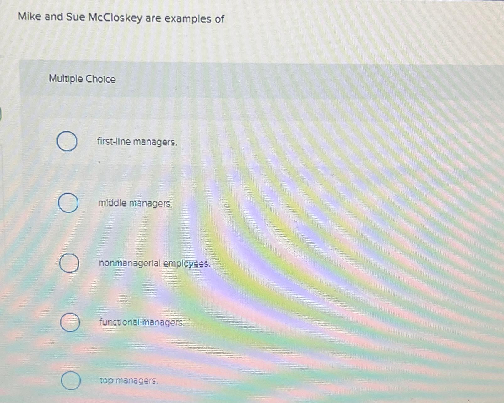 Solved Mike and Sue McCloskey are examples ofMultiple | Chegg.com