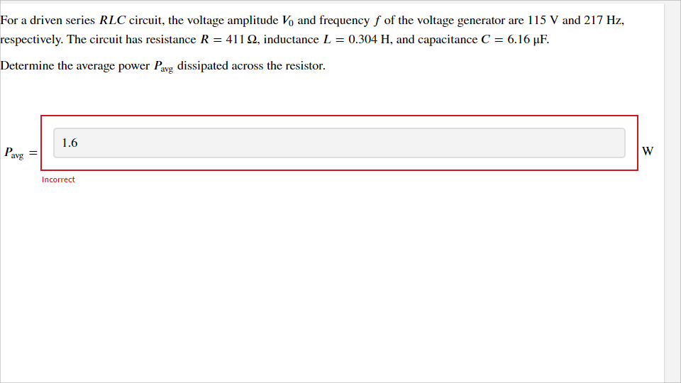 Solved For a driven series RLC ﻿circuit, the voltage | Chegg.com