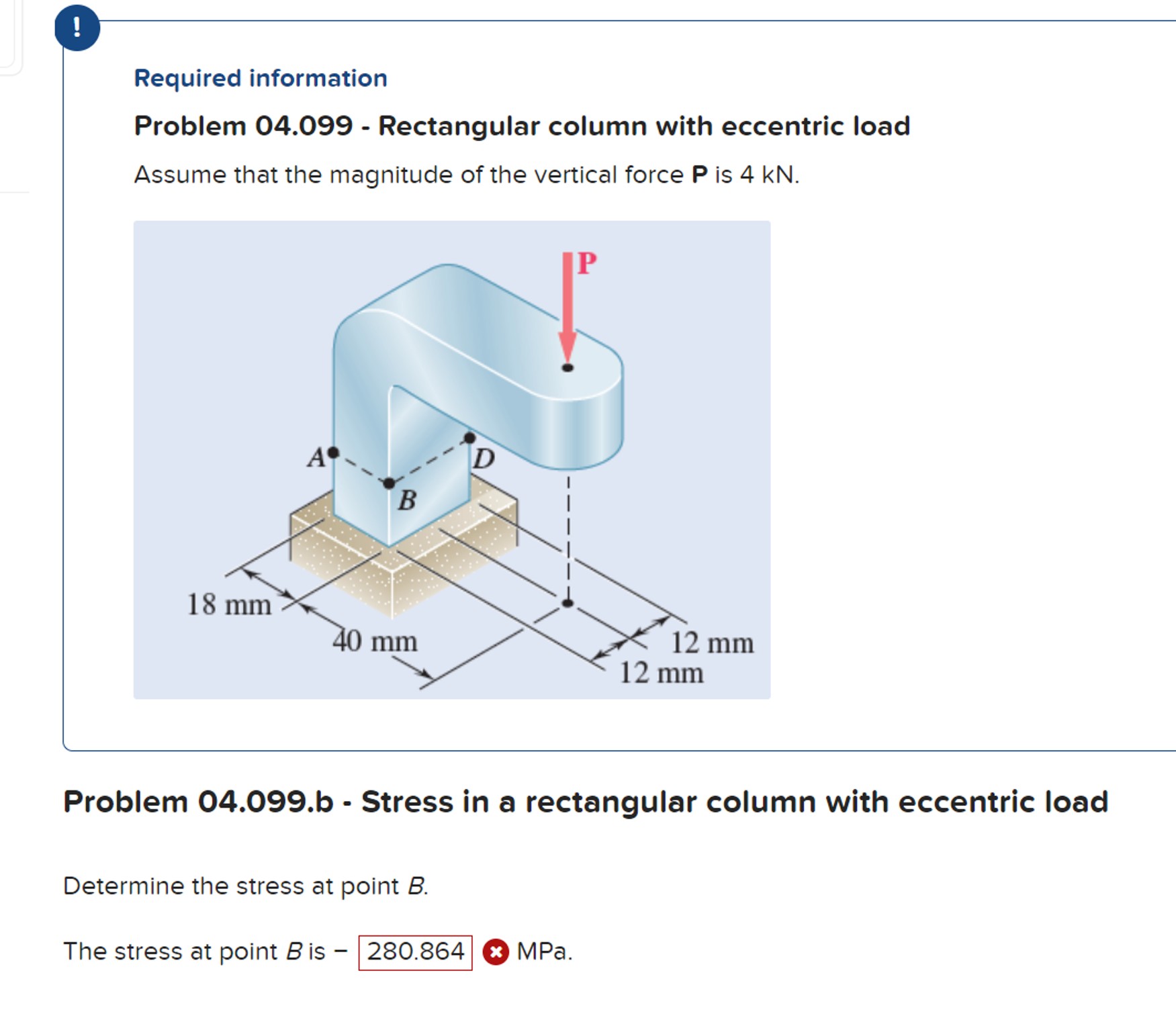 Solved Required informationProblem 04.099 - ﻿Rectangular | Chegg.com