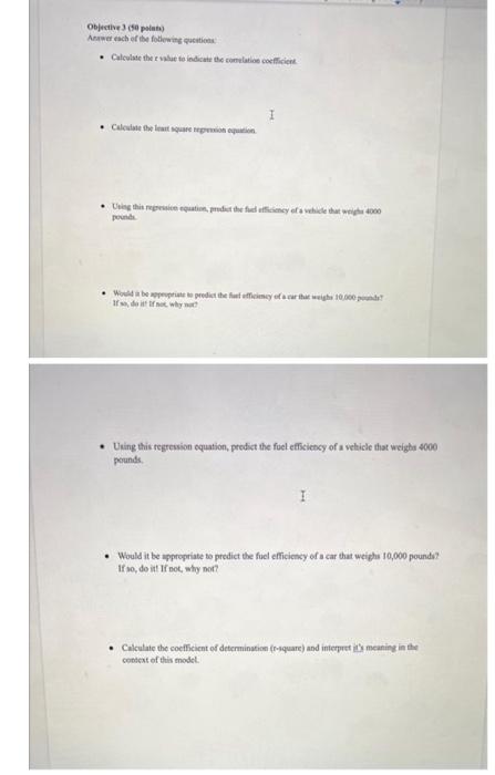 ahowe. Objectie 3 (9e pilate) - Calculate the ficai | Chegg.com