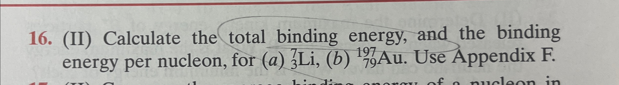 (II) ﻿Calculate the total binding energy, and the | Chegg.com