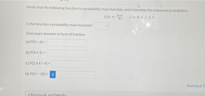 Solved Verify that the following function is a probability | Chegg.com