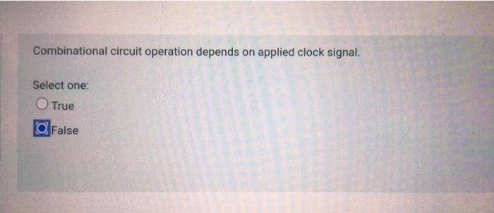 Solved Combinational circuit operation depends on applied | Chegg.com