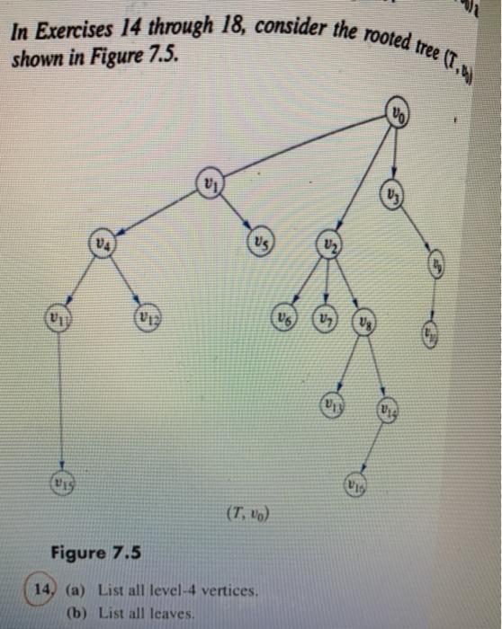 Solved In Exercises 14 through 18, consider the rooted tree | Chegg.com