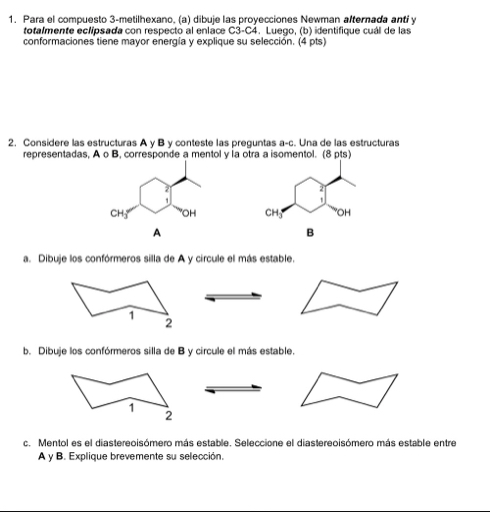 Para el compuesto 3-metilhexano, (a) ﻿dibuje las | Chegg.com