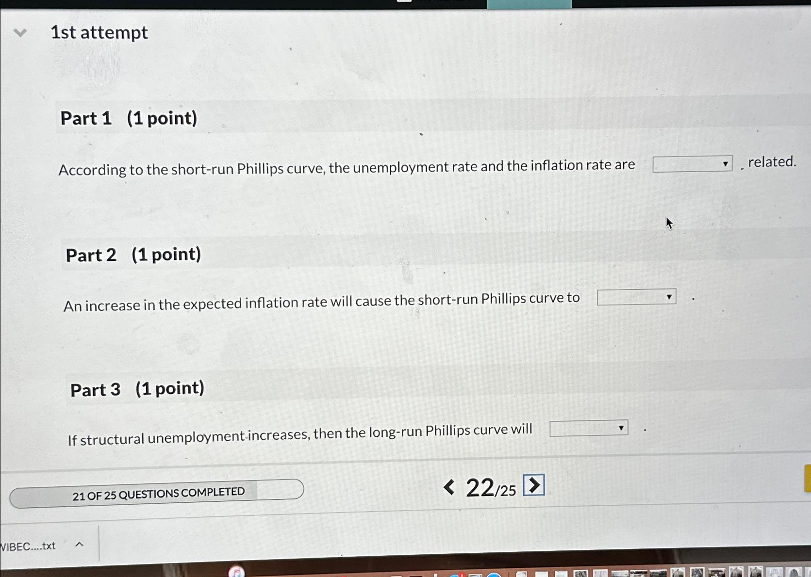 Solved 1st attemptPart 1 (1 ﻿point)According to the | Chegg.com
