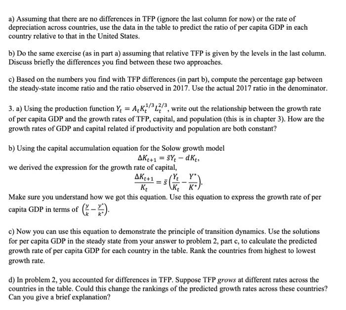Solved 2. Predicting steady states and growth rates. | Chegg.com Solved 2. Predicting steady states and growth rates. | Chegg.com