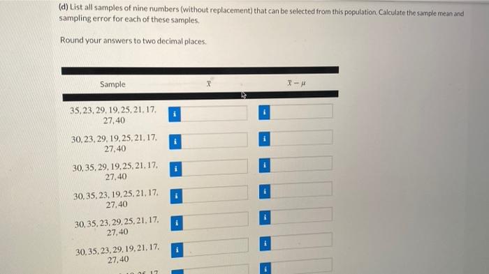 Solved Consider the following population of 10 numbers 3035 | Chegg.com
