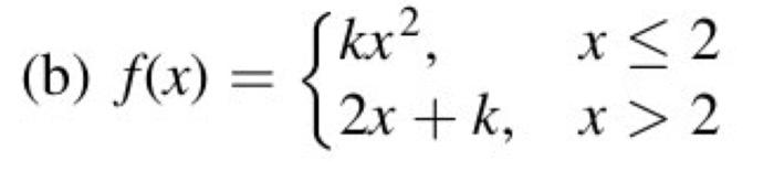 Solved 29-30 Find a value of the constant k, if possible, | Chegg.com