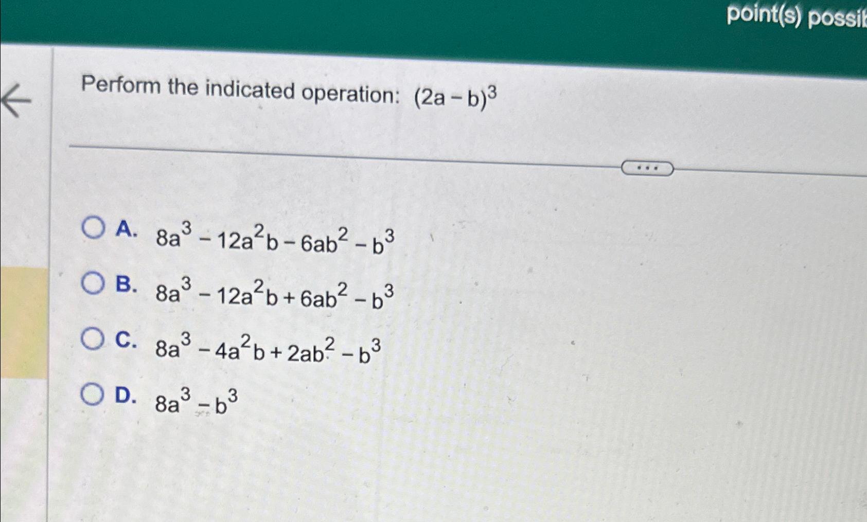 Solved Perform the indicated operation: | Chegg.com