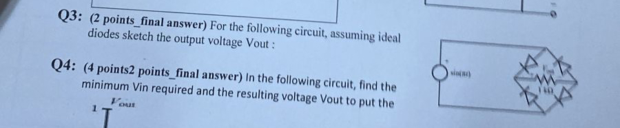 Solved Q3: (2 ﻿points_final answer) ﻿For the following | Chegg.com