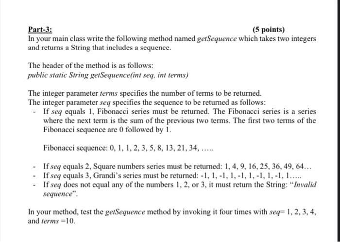 Solved in java dont use scanner or any advanced methods use | Chegg.com