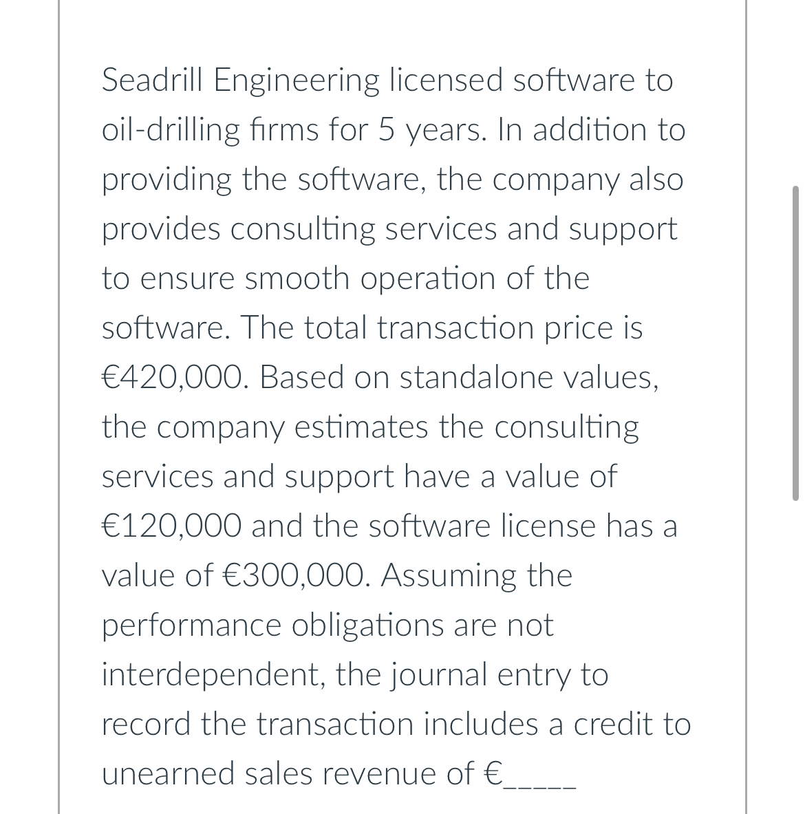 Solved Seadrill Engineering licensed software to | Chegg.com