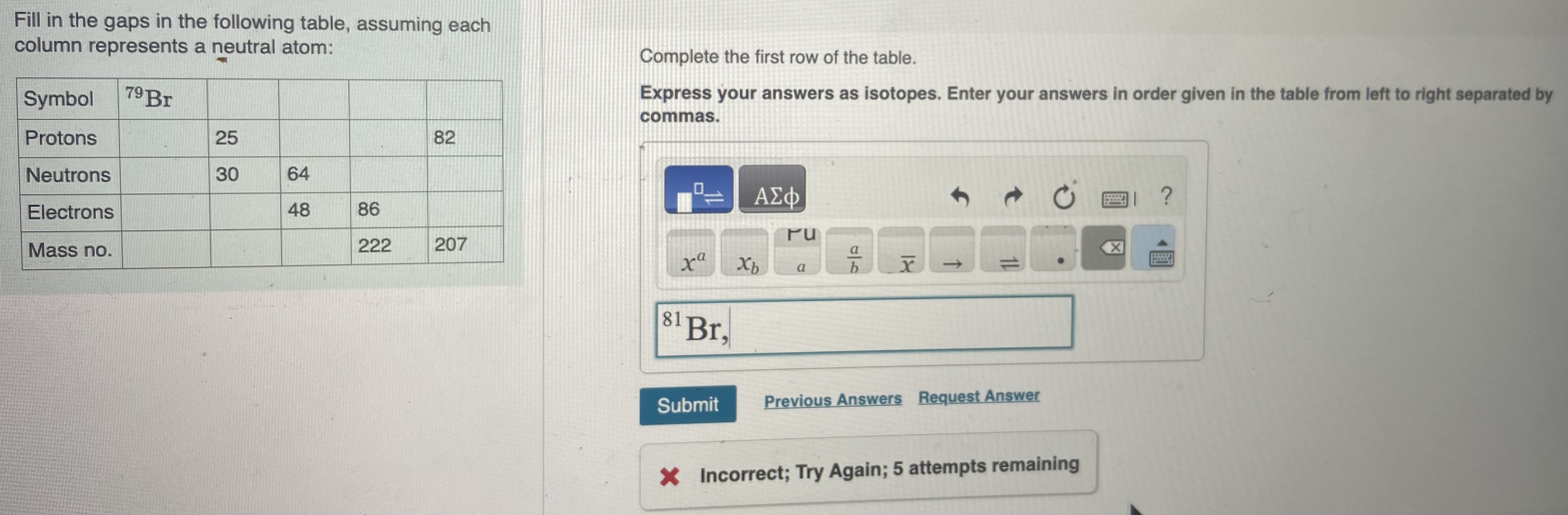 Solved Fill in the gaps in the following table, assuming | Chegg.com
