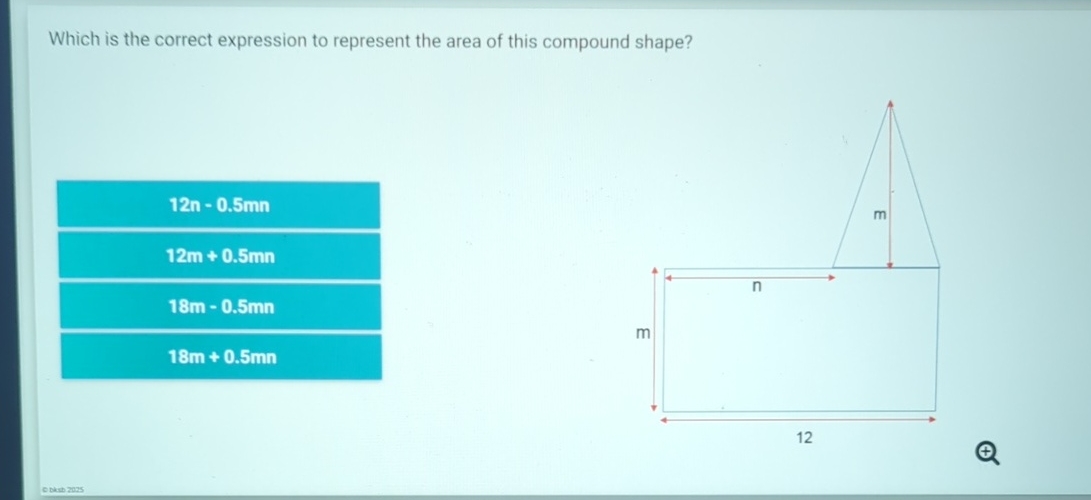 Solved Which is the correct expression to represent the area | Chegg.com